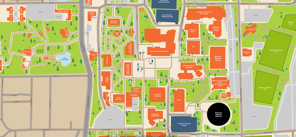 SHSU Launches New Campus Maps Platform - Sam Houston State University